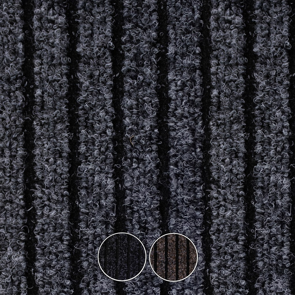 Needle Punch Matting - Stripe Barrier Matting - Custom Size Mats