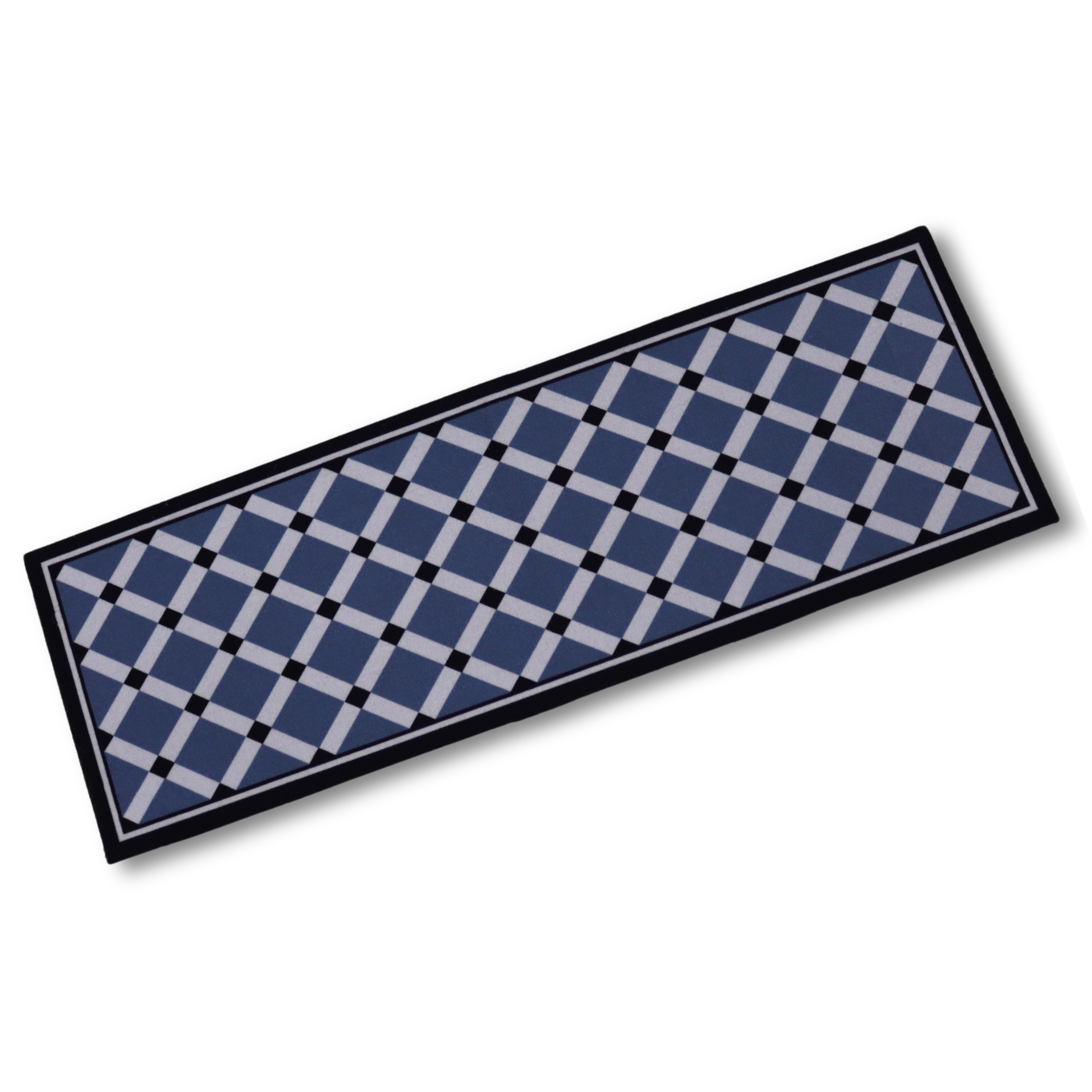 Decorative Wash Mats - Machine Washable Mats - Blue Tiles